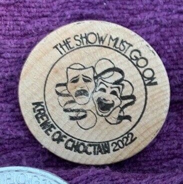 Choctaw 2022 Wood The Show Must Go - Black Ink - New Orleans Mardi Gras ...