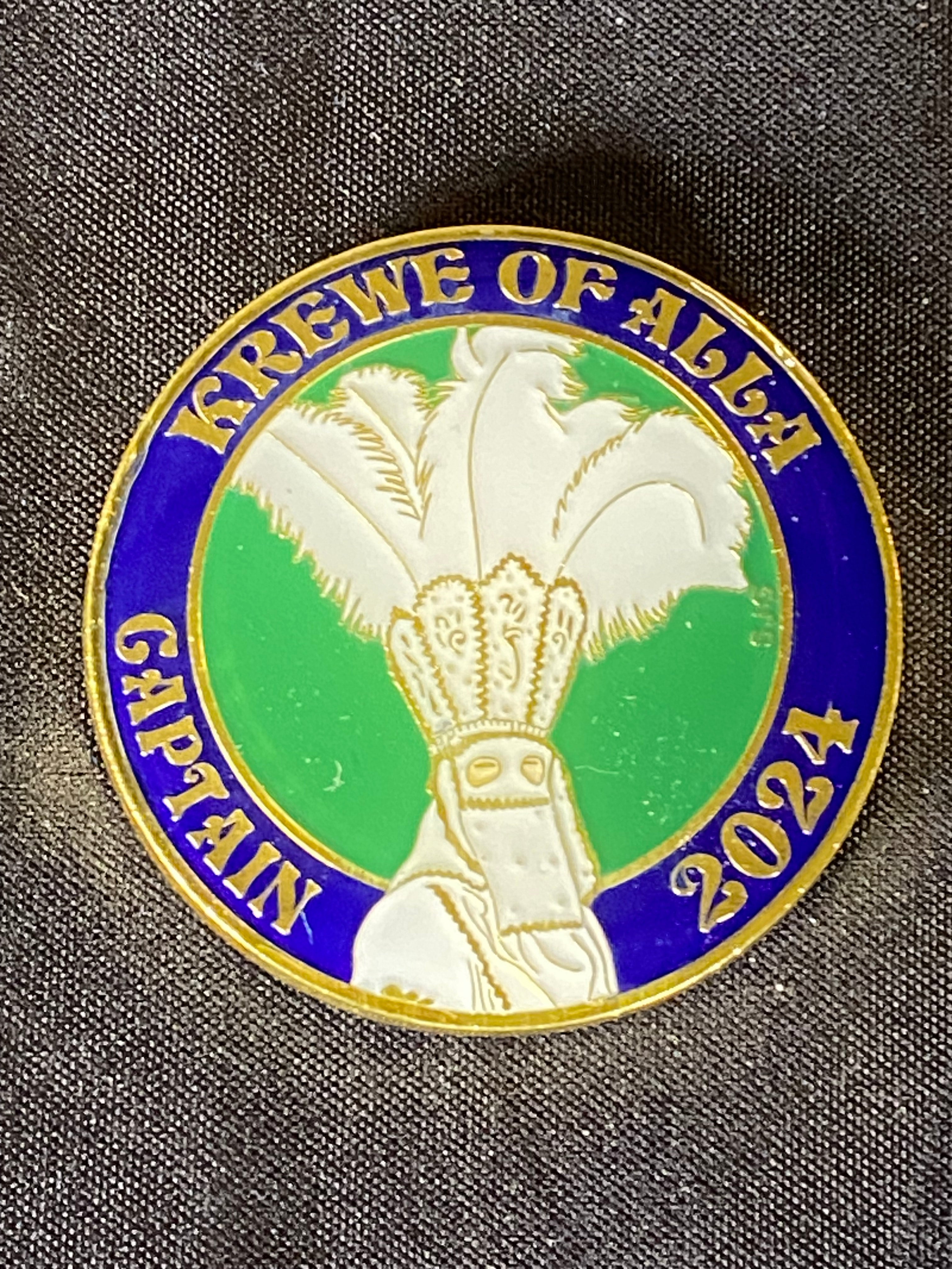 ALLA 2024 Captain Multi Color Bronze Mardi Gras Doubloon | Mardi Gras ...