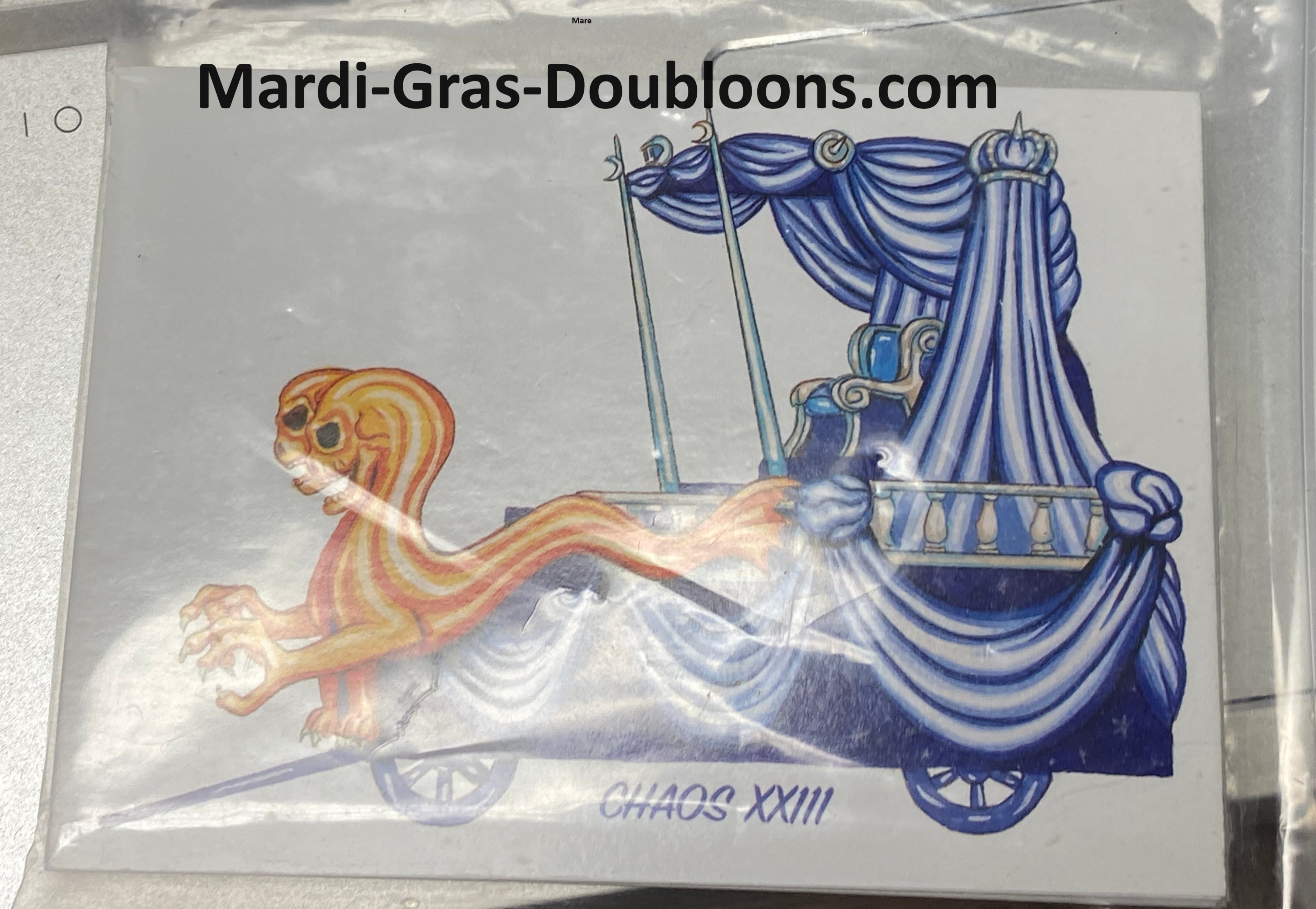 Chaos 2012 Float Card Set New Orleans Mardi Gras Krewe Favor | Mardi ...