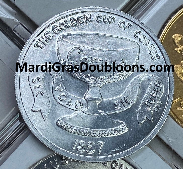 Comus 1998 Aluminum (Plain Silver) New Orleans Mardi Gras Doubloon ...