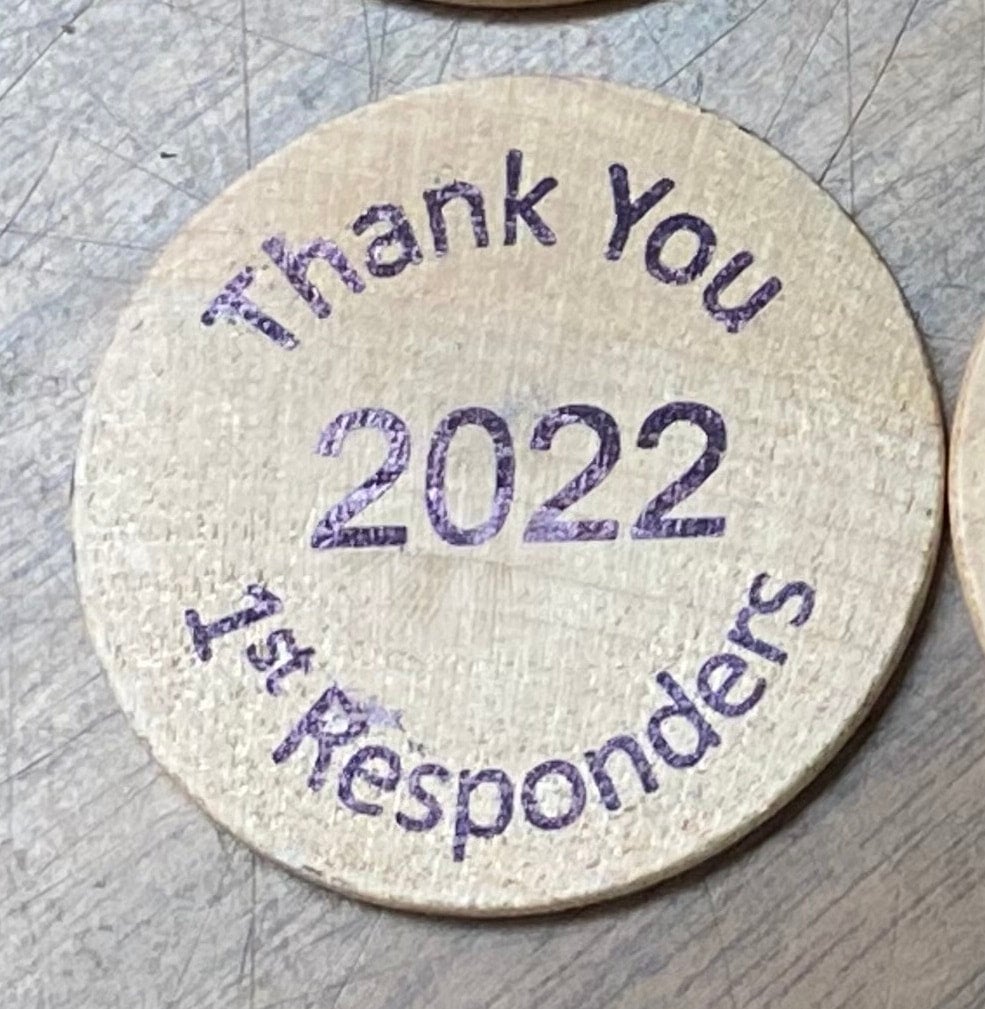 ALLA 2022 Wood Thank you 1st Responders Blue Ink New Orleans Mardi Gras ...