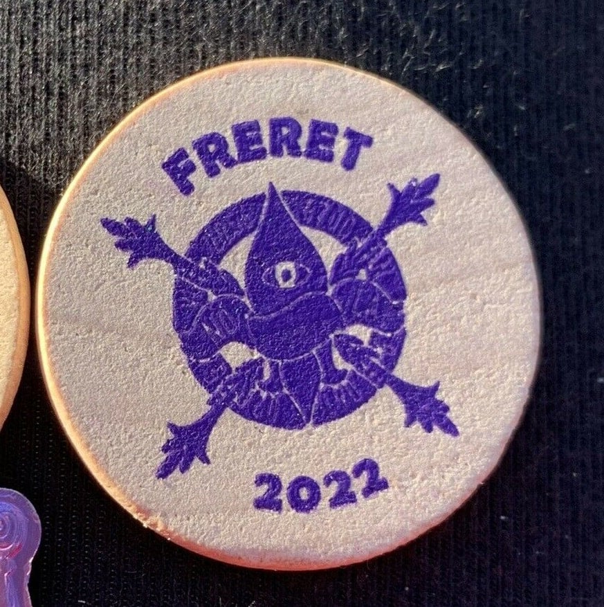 Frerret 2022 Wood Dual Color New Orleans Mardi Gras Krewe | Mardi Gras ...