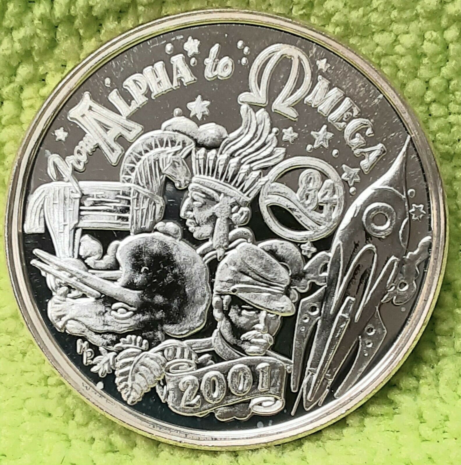 Caesar 2001 .999 Fine Silver Theme New Orleans Mardi Gras Krewe ...