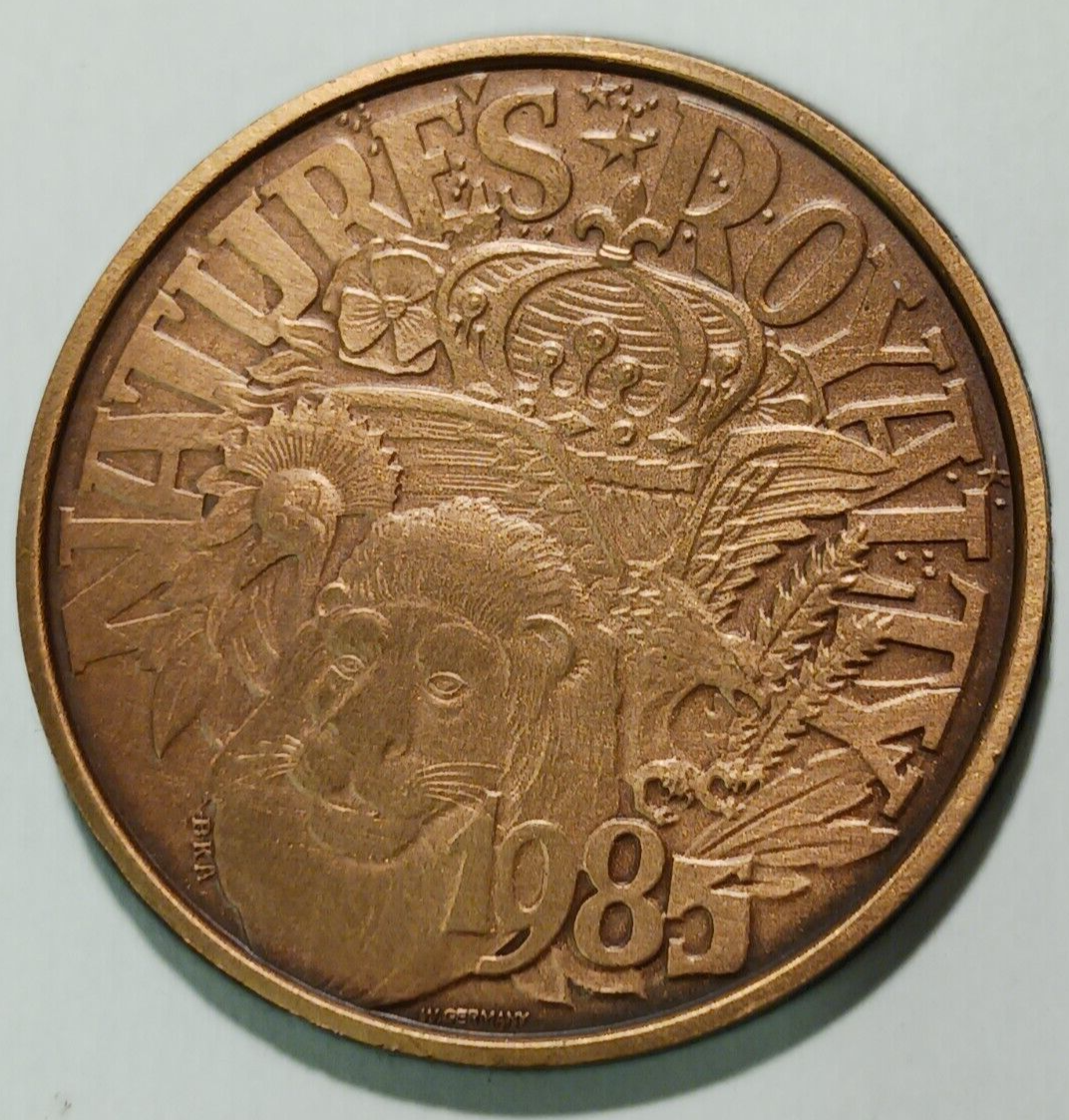 Rex 1985 Antique Bronze Theme New Orleans Mardi Gras Krewe Doubloon ...