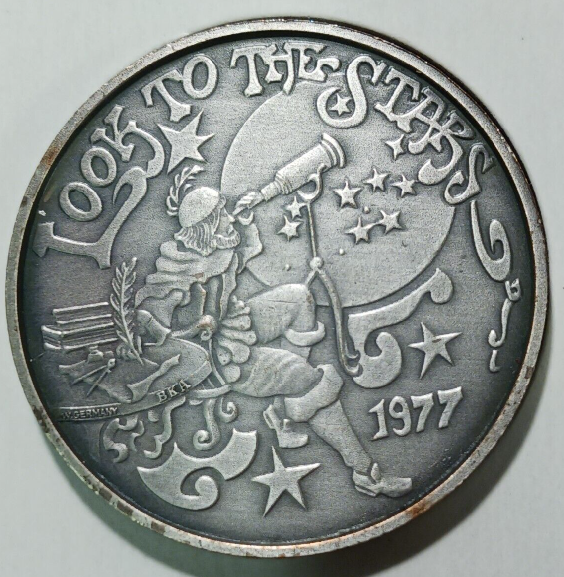Rex 1977 Ox Silver Bronze Theme New Orleans Mardi Gras Krewe Doubloon | Mardi Gras Memorabilia ...